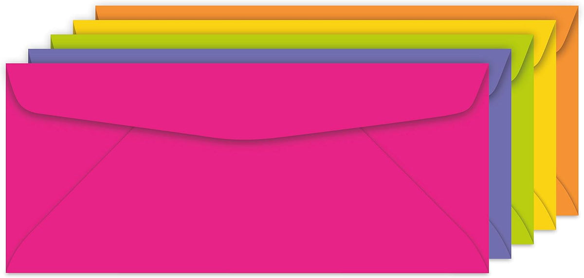 ASTROBRIGHTS COLOR 10 ENVELOPES, 4.125" X 9.5", 24 LB/89 GSM, "HAPPY ...