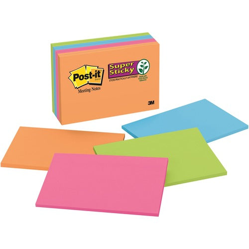 SN NOTE POST-IT 6X4 8PK ASSORTED STICKY – Jerrol's Supplies