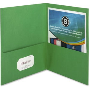 GREEN 2 POCKET FOLDER (BOX OF 25) – Jerrol's