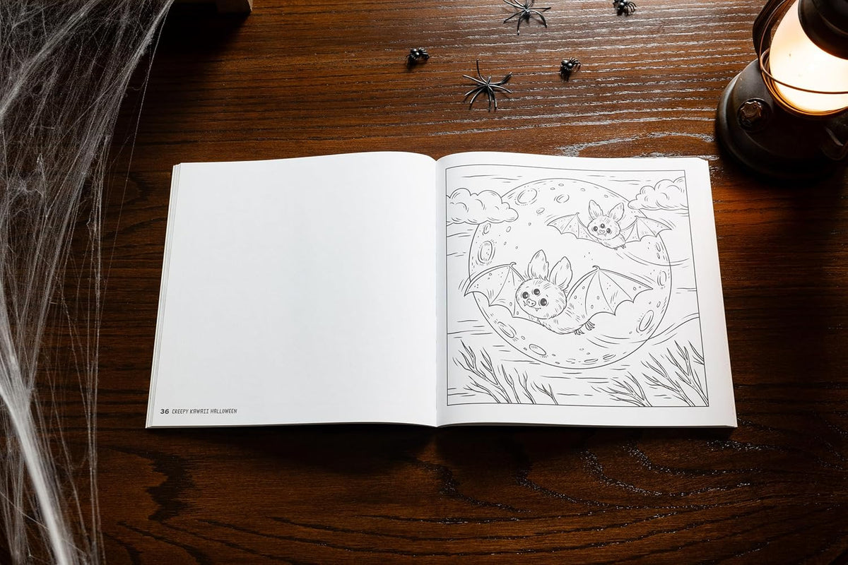 CREEPY KAWAII HALLOWEEN: 50 MONSTROUSLY CUTE COLORING PAGES - CIDER MI ...