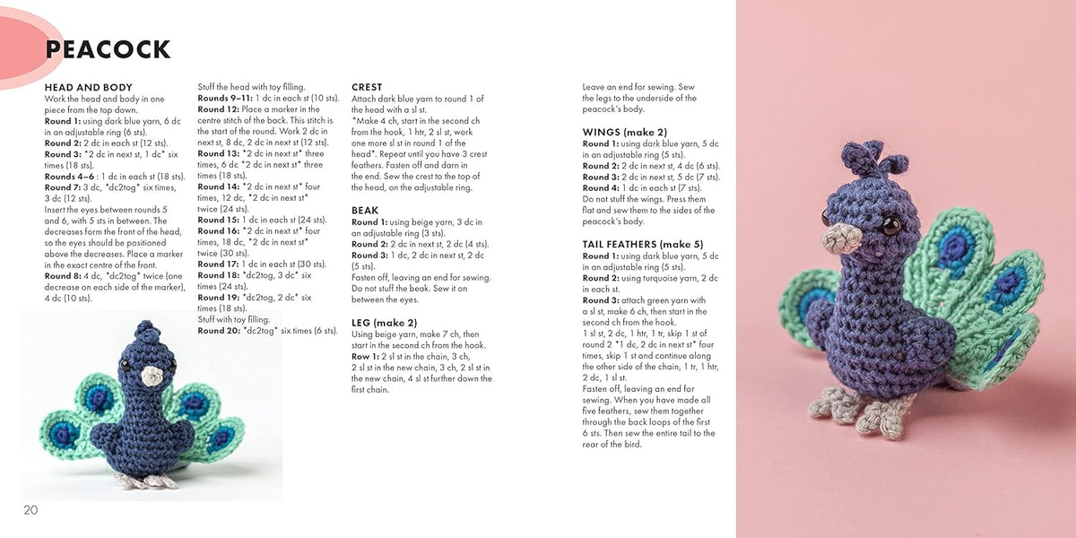 MINI AMIGURUMI BIRDS: 25 TINY FLYING CREATURES TO CROCHET - ABBONDIO ...